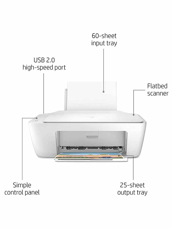 HP 2320 DeskJet All-in-One Printer, USB Plug and Print, Scan, and Copy ...